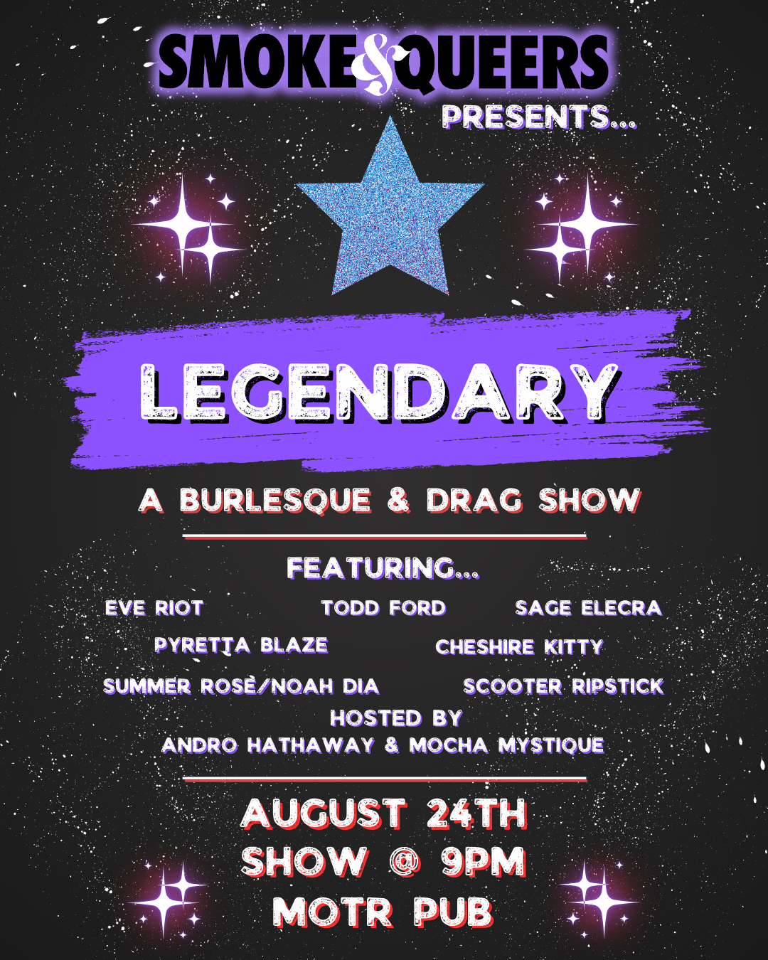 SMOKE & QUEERS BURLESQUE | MOTR Pub Over-the-Rhine Cincinnati