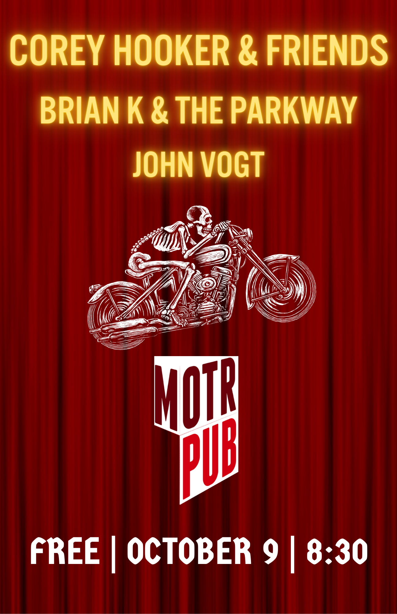 COREY HOOKER & THE CADILLAC PREACHERS, BRIAN K & THE PARKWAY (DC), JOHN ...